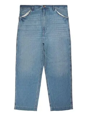 MAISON MARGIELA Distressed Wide-leg Jeans - Blue