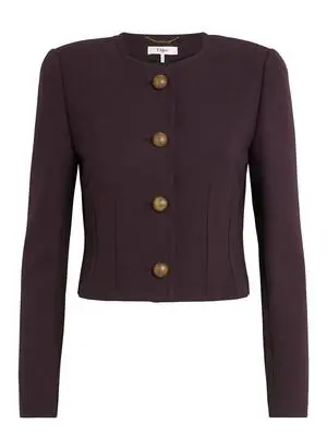 Chloé Virgin Wool Darted Jacket - Purple