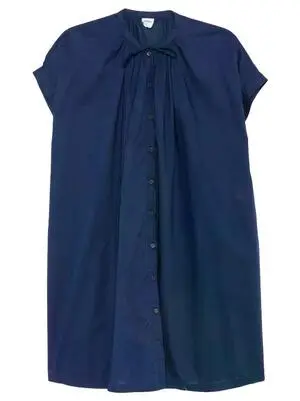 Aspesi Mandarin-collar Mini Dress - Blue