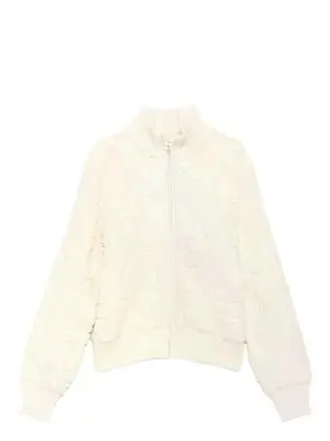 Dior Macrocannage Zipped Cardigan - Neutrals