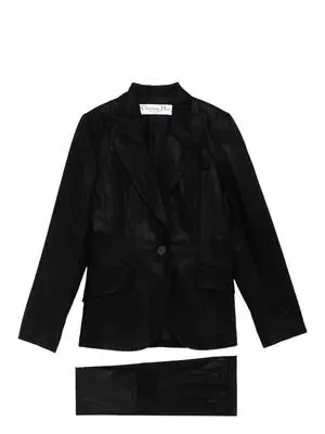 Dior Wool Pinstripe Suit Set - Black