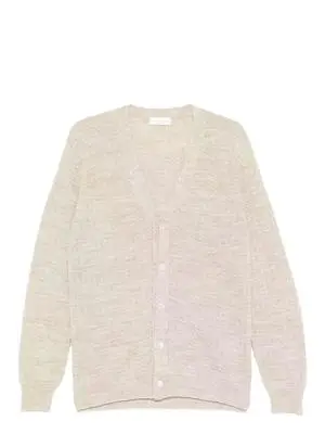 ROBERTO COLLINA V-neck Cardigan - Neutrals