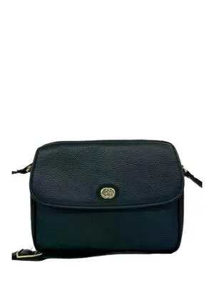 Gucci Leather Interlocking G Crossbody Bag - Blue