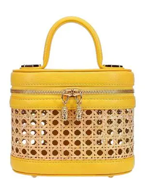 Tyler Ellis Victoria Small Leather Tote - Yellow