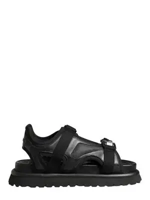Dolce & Gabbana Logo Detailed Chunky Sandals - Black