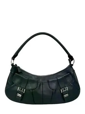 Dior 2000-2010 Smooth Calfskin Street Chic Shoulder Bag - Black