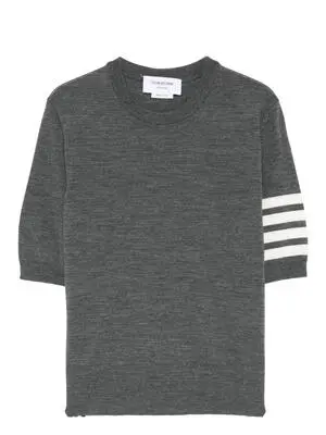 Thom Browne Wool Crewneck Sweater - Grey