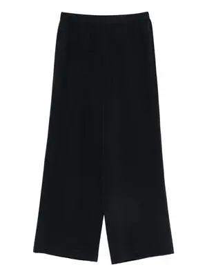 Aspesi Silk Wide-leg Trousers - Blue