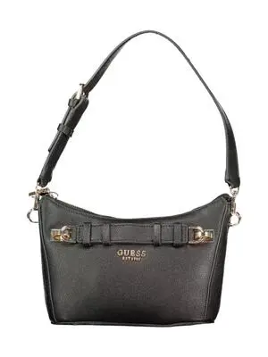 Guess Logo-lettering Pebbled Tote Bag - Black