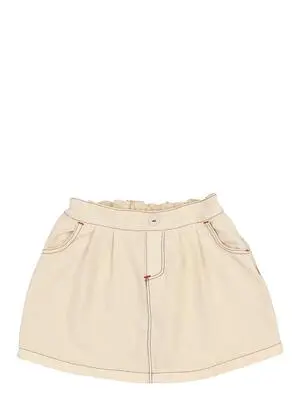 BÚHO Cotton Blend Skirt - Beige