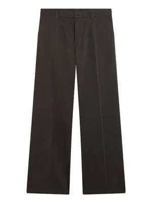 Dolce & Gabbana Tailored Cotton Trousers - Brown