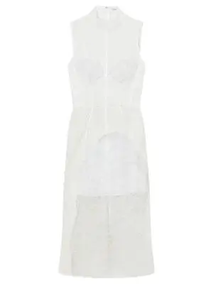 Acne Studios Delucia Cotton-blend Lace Midi Dress - White
