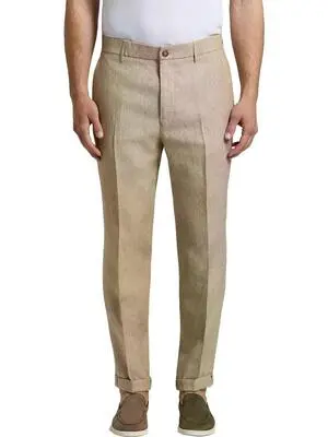 Peserico Elasticated-waistband Turn-up Trousers - Neutrals