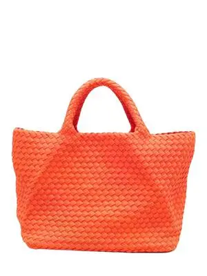 MARREA Medium Woven-design Tote Bag - Orange