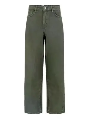 DOUUOD Wide-leg Trousers - Green