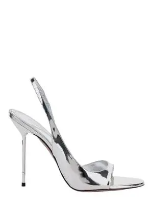 Jeffrey Campbell Slingback Stiletto Sandals - Silver
