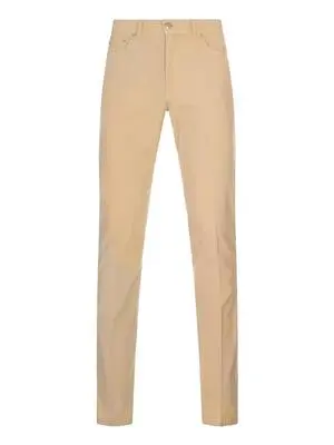 B SETTECENTO Five-pocket Skinny Trousers - Neutrals