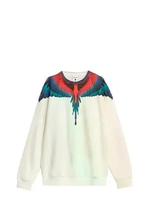 COUNTY OF MILAN Wings Crew-neck Sweatshirt - Neutrals