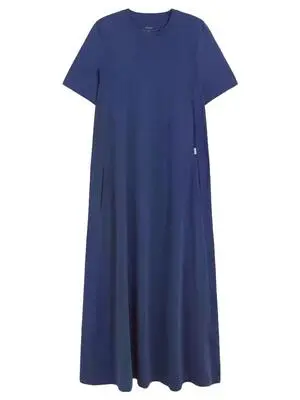 ECOALF Elettra Short-sleeve Flared Dress - Blue