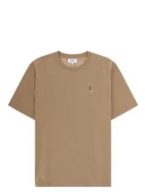 Maison Kitsuné T-shirt "dressed Fox" Beige