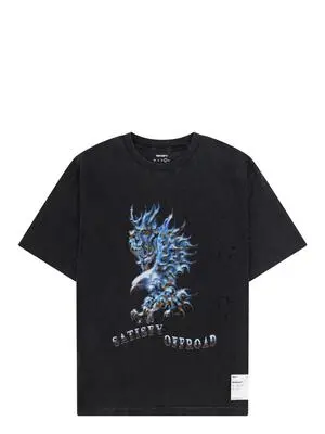Satisfy T-shirt Con Stampa - Black