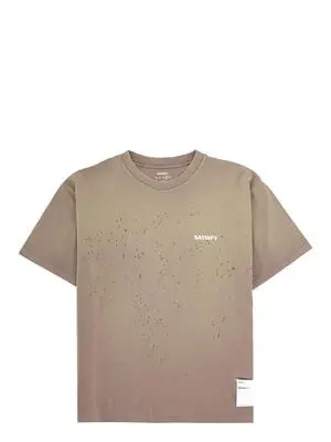 Satisfy T-shirt Con Logo - Beige