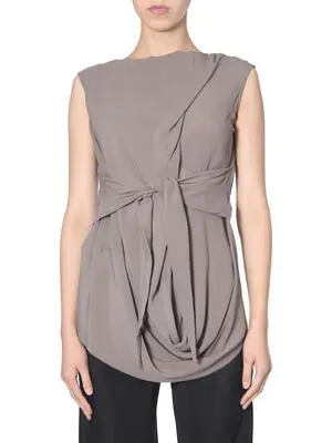 Rick Owens Draped Top - Grey