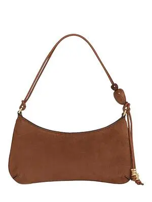 Rebecca Minkoff Reina Small Suede Shoulder Bag - Cocoa