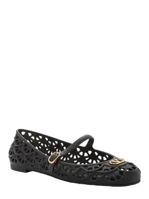 Valentino Garavani Embellished Ballet Flats - Black