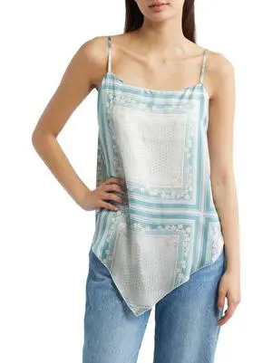 REFORMATION Esme Scarf Print Silk Camisole - Bardot