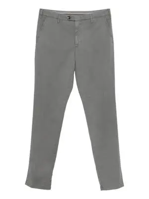 Canali Slim-fit Chino Trousers - Grey