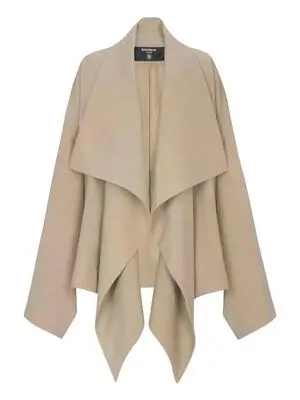 Balmain Loose Gabardine Jacket - Neutrals