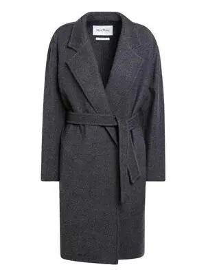 Max Mara Carniawo Belted Double-Breasted Coat Grey
