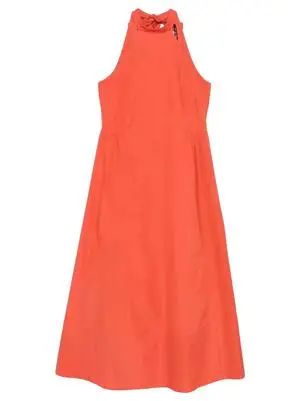 PENNYBLACK Halterneck Flared Dress - Orange