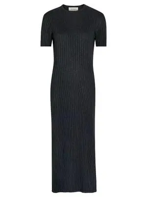 LISA YANG Ribbed-knit Midi Dress - Grey