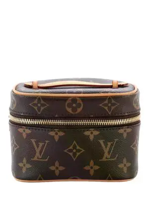 LOUIS VUITTON Monogram Canvas Nano Pouch - Brown