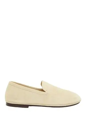 LEMAIRE Suede Loafers - White