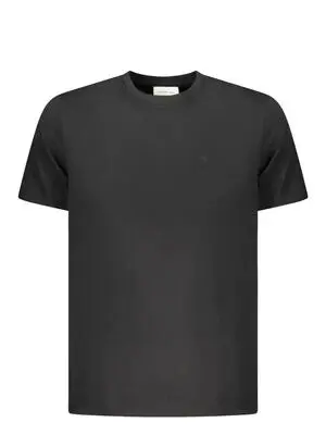 Calvin Klein Logo-embroidered Cotton T-shirt - Black