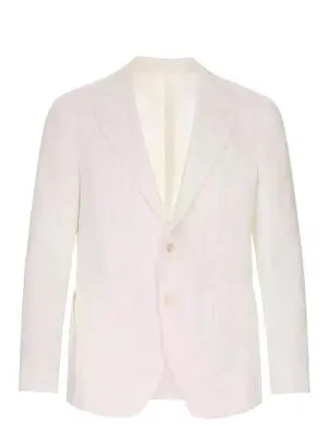 Caruso Notch-lapel Single-breasted Blazer - Neutrals