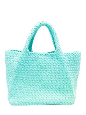 MARREA Woven Tote Bag - Blue