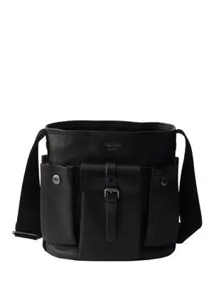 Prada Leather Mini-bucket Bag - Black