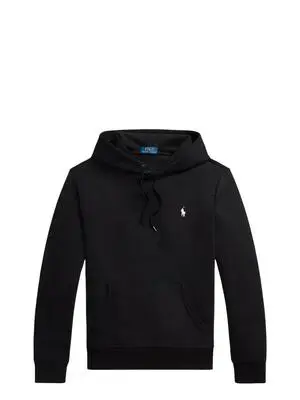 Polo Ralph Lauren Logo-embroidered Drawstring Hoodie - Black