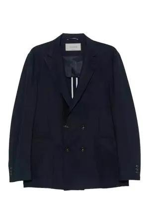 Canali Double-breasted Blazer - Blue