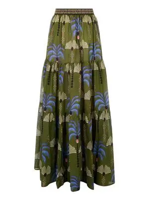 Anjuna Adele Maxi Skirt - Green