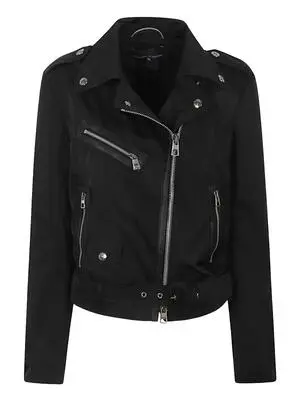Ermanno Scervino Belted Jacket With Zip Detail - Black