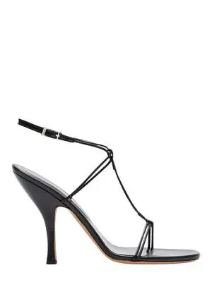 JUDE Leather Sandals Black