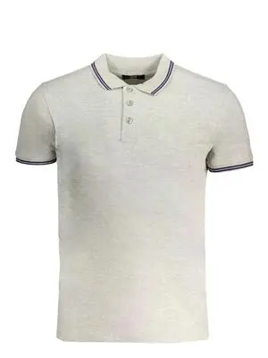 Roberto Cavalli Tipped Melange Polo Shirt - Grey