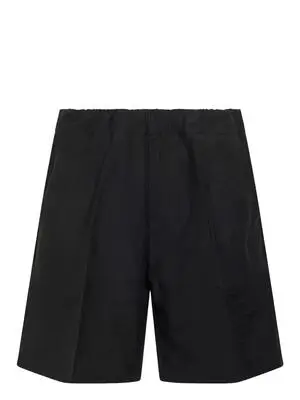 COSTUMEIN Pleated Cotton Shorts - Black