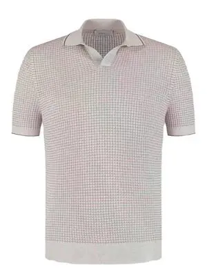 GRAN SASSO Polo-collar T-shirt - Neutrals