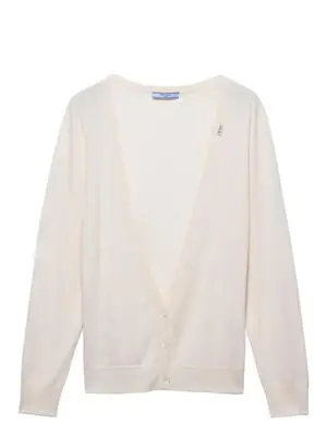 Prada Cashmere Cardigan - White